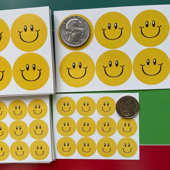 GKnitDesign23 | Office | Happy Face Stickers Smiley Face Sticker Pack ...